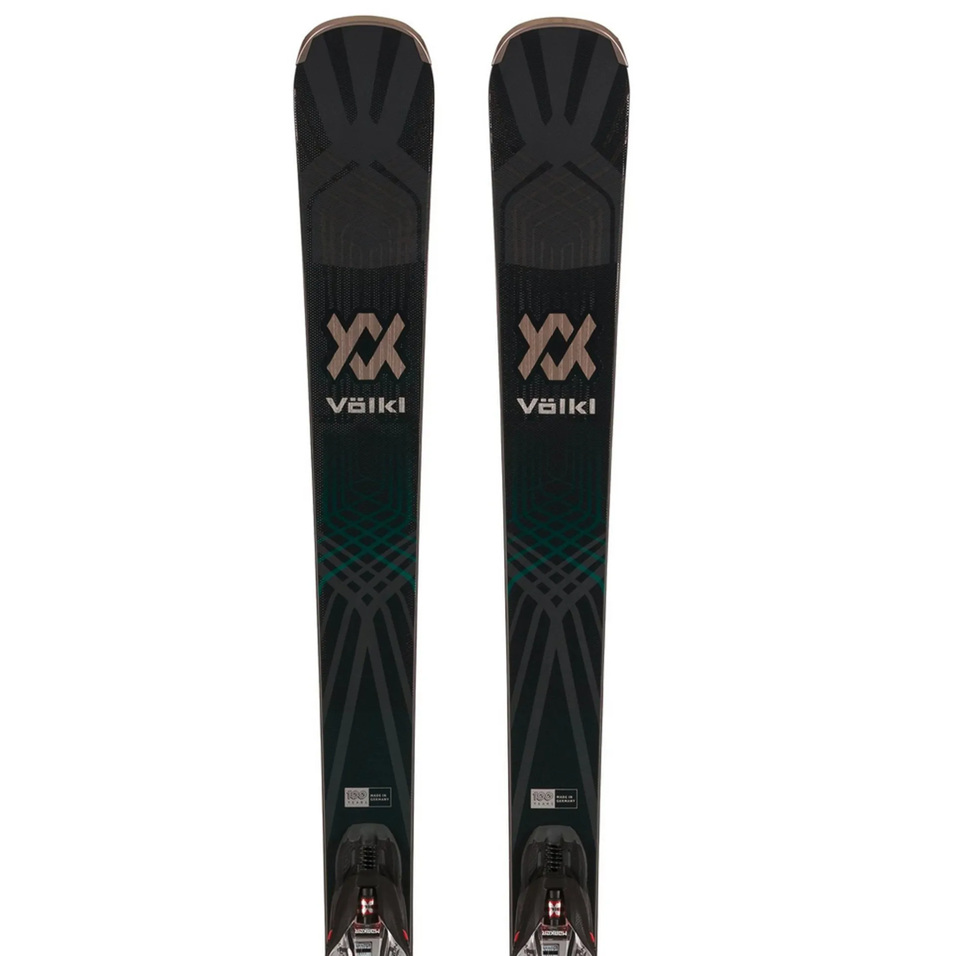 Volkl Deacon 76 Black 2024 Mens Skis with Marker Bindings Carver